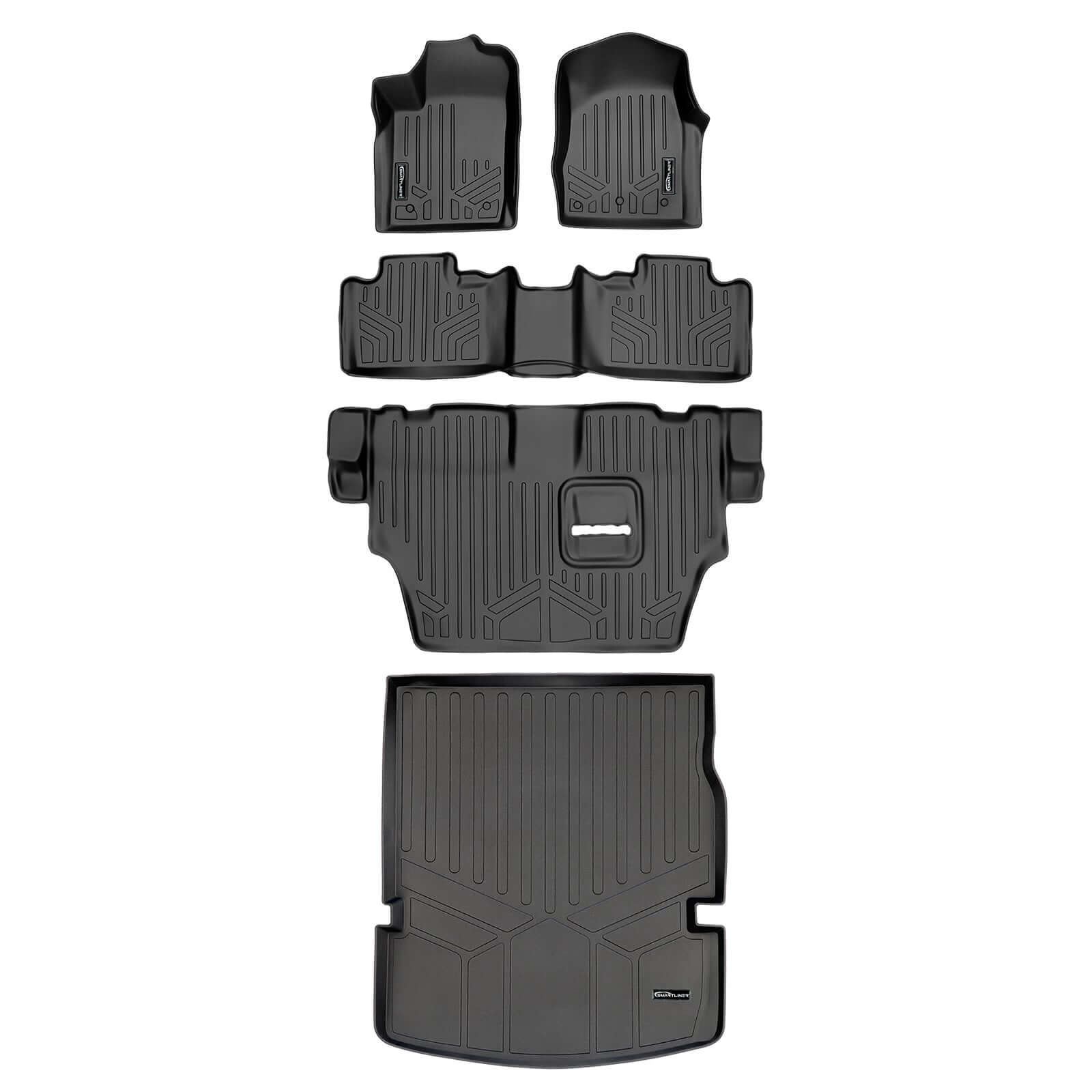 Smart Trim™ Custom Fit Floor Liners For 2013-16 Durango with 1st Row D ...